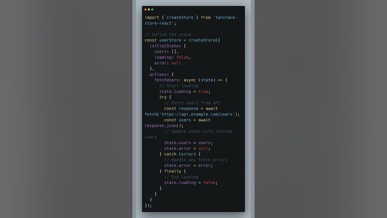 Boost React Apps with Async TanStack Store #ReactJS - YouTube