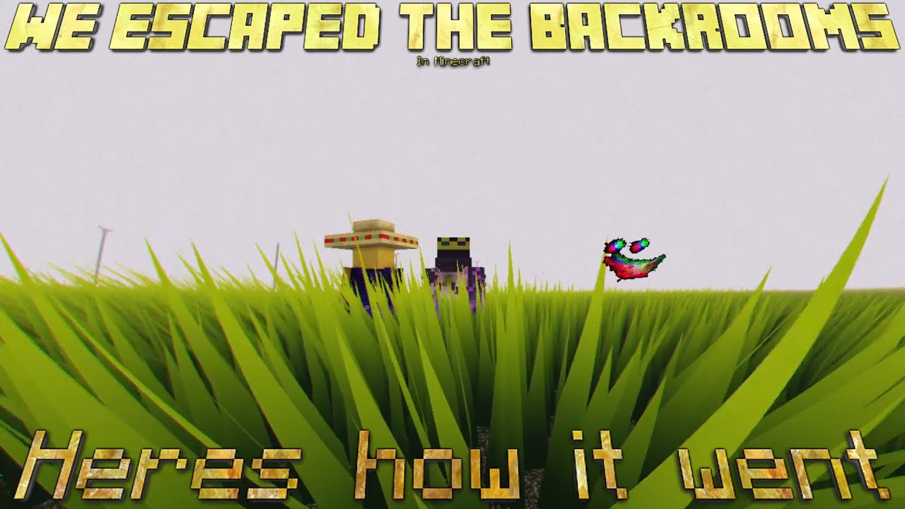 We escaped the Backrooms in Minecraft - YouTube