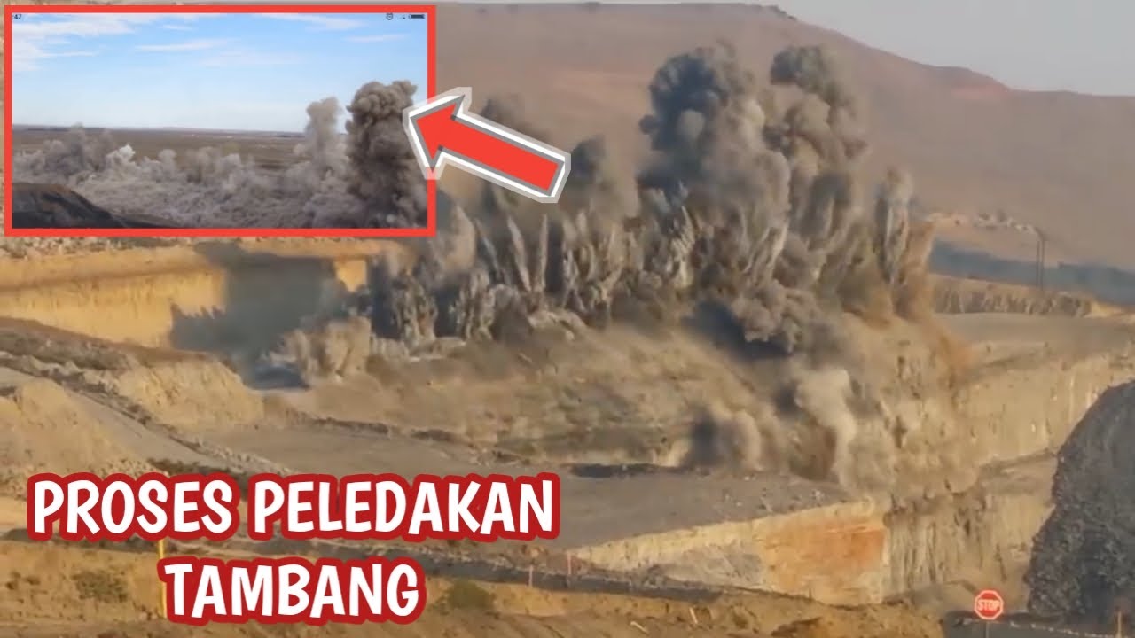Mengerikan!!! PROSES BLASTING DI TAMBANG - YouTube
