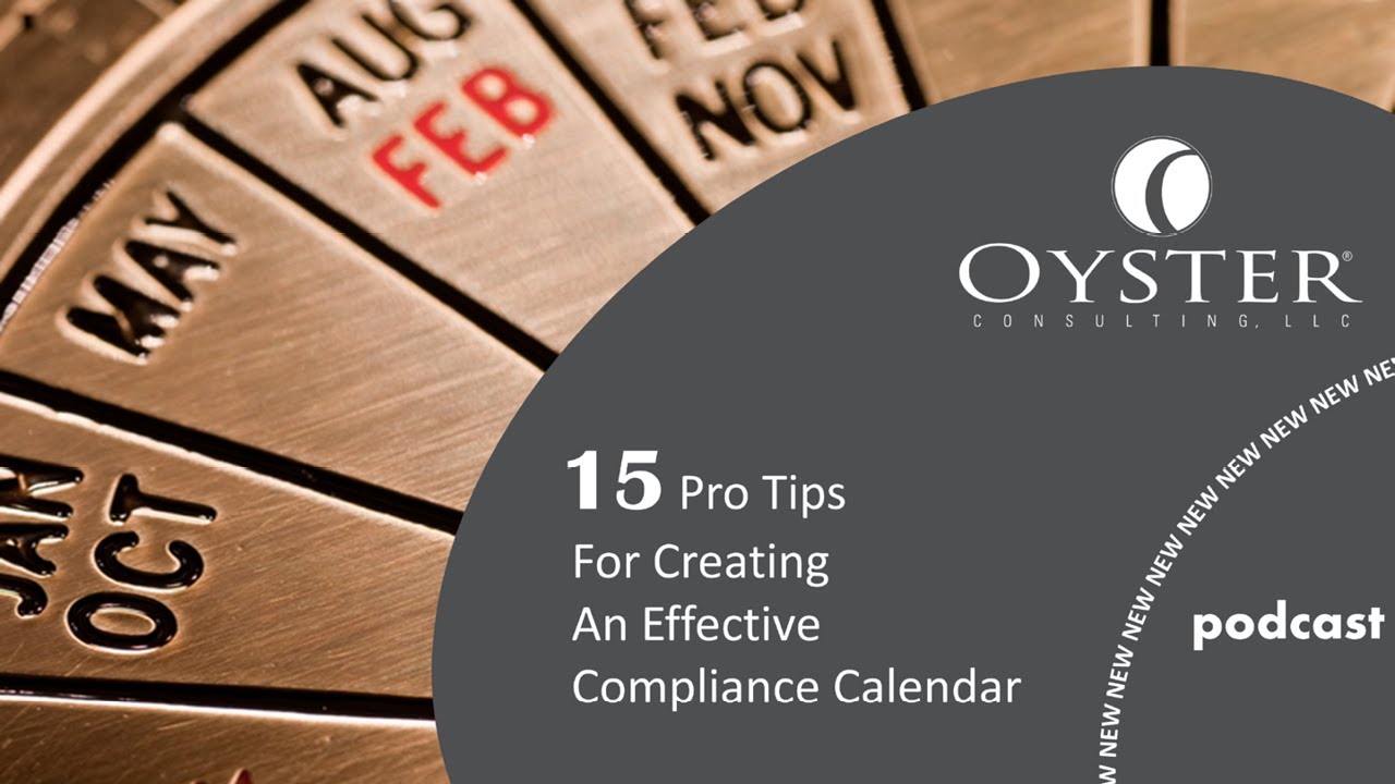 15 Tips to Create an Effective Compliance Calendar - YouTube