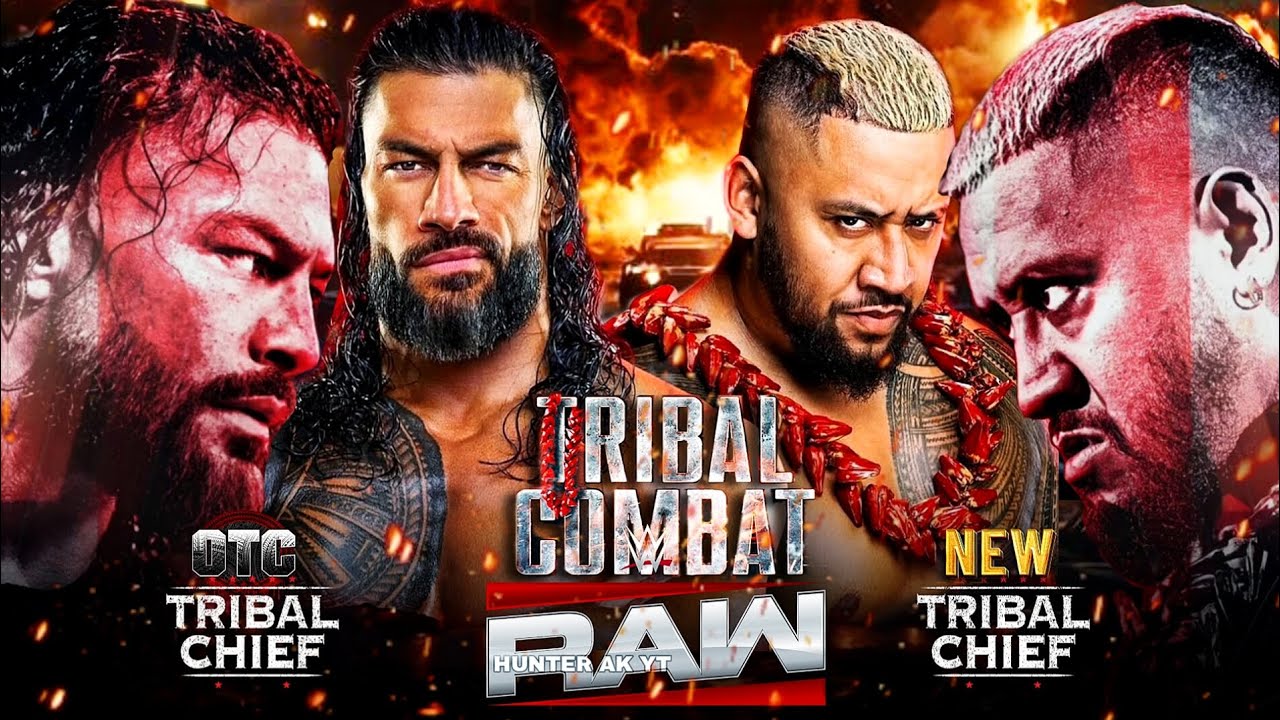 Roman Reigns vs Solo Sikoa WWE Raw Netflix Tribal Combat - FULL MATCH ...
