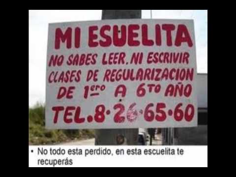 carteles graciosos loquendo - YouTube