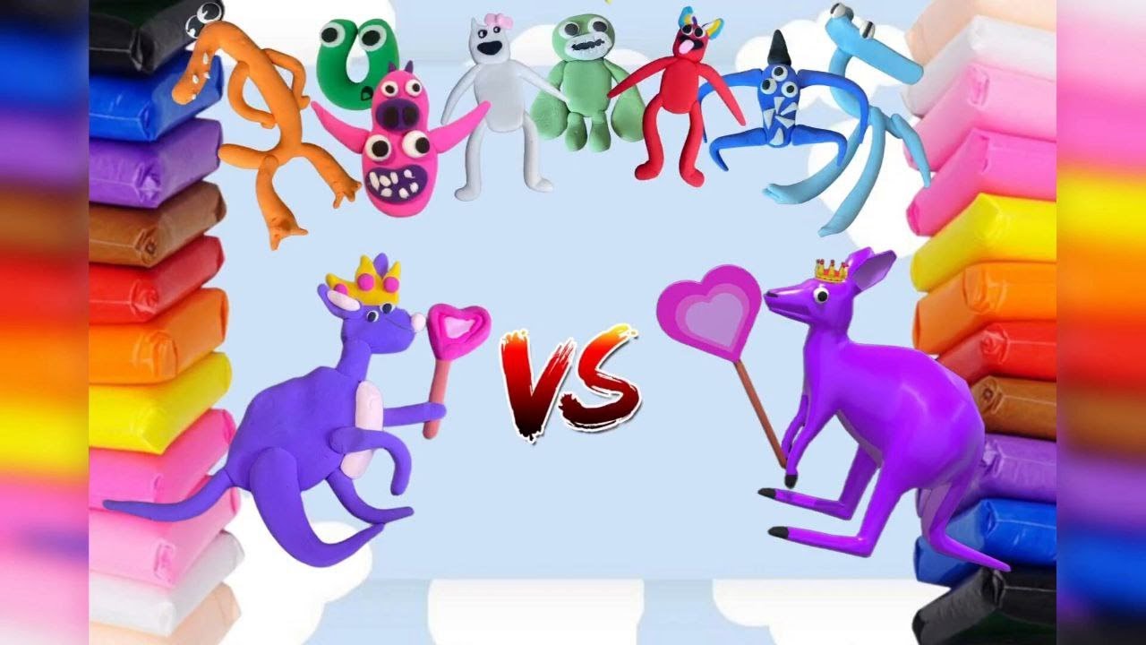 PURPLE KANGAROO QUEEN BOUNCELIA DIY HOW TO MAKE LIGHT CLAY GARTEN OF ...