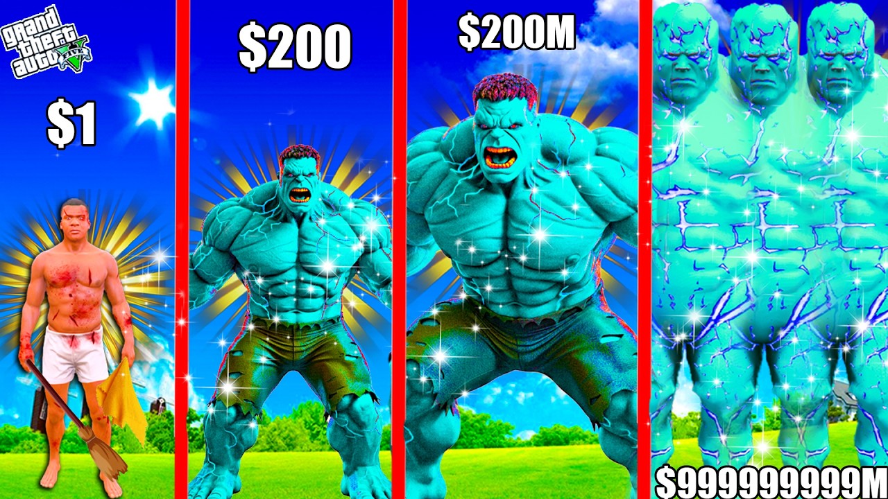 Franklin upgrade the STRONGEST HULK GOLD TITAN ever in GTA 5 - YouTube