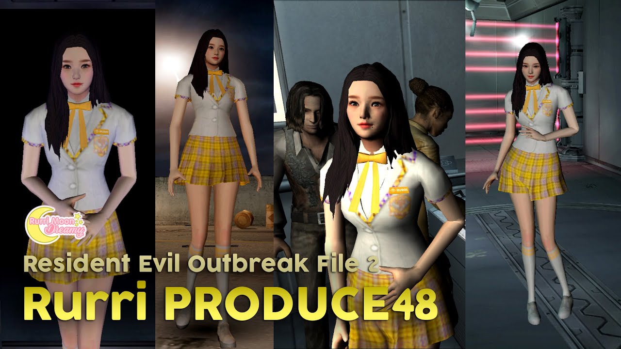 Resident Evil Outbreak File 2 - PRODUCE48 Rurri School Outfit - YouTube