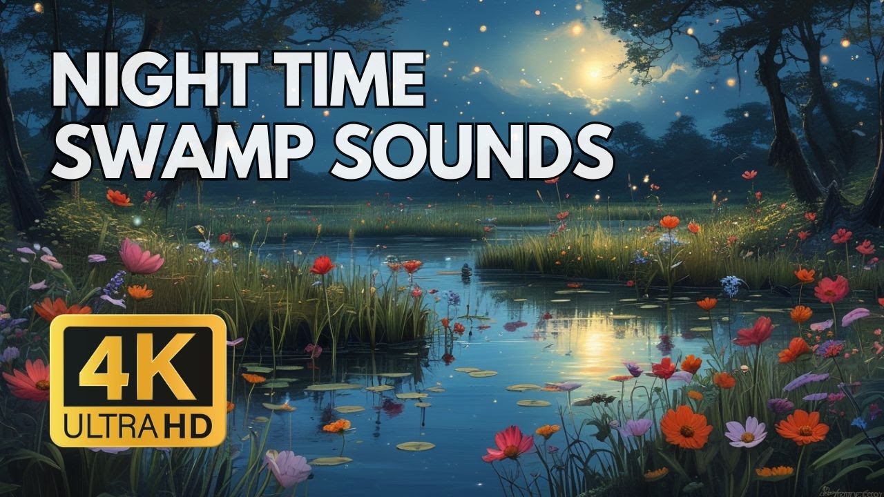 Night time Swamp Sounds for Deep Sleep and Relaxation - YouTube