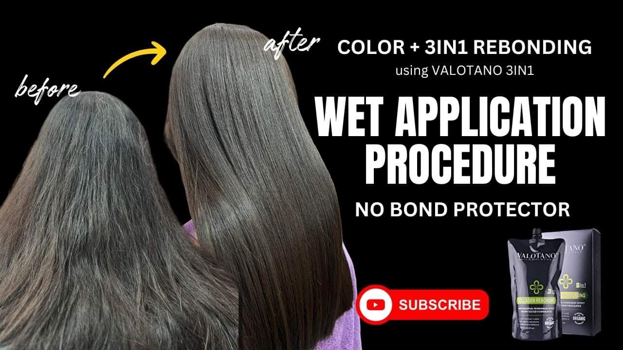 Valotano 3 in 1 Rebonding (Color + Rebond) WET APPLICATION PROCEDURE # ...