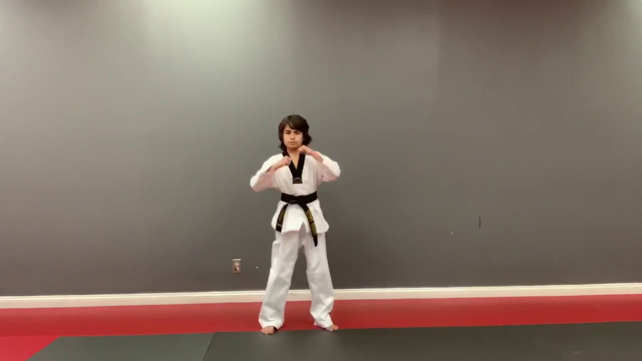 Taegeuk Il Jang (front view) - YouTube