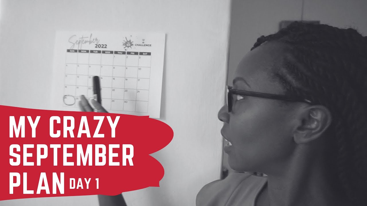 my crazy September plan. Want to join me? - YouTube