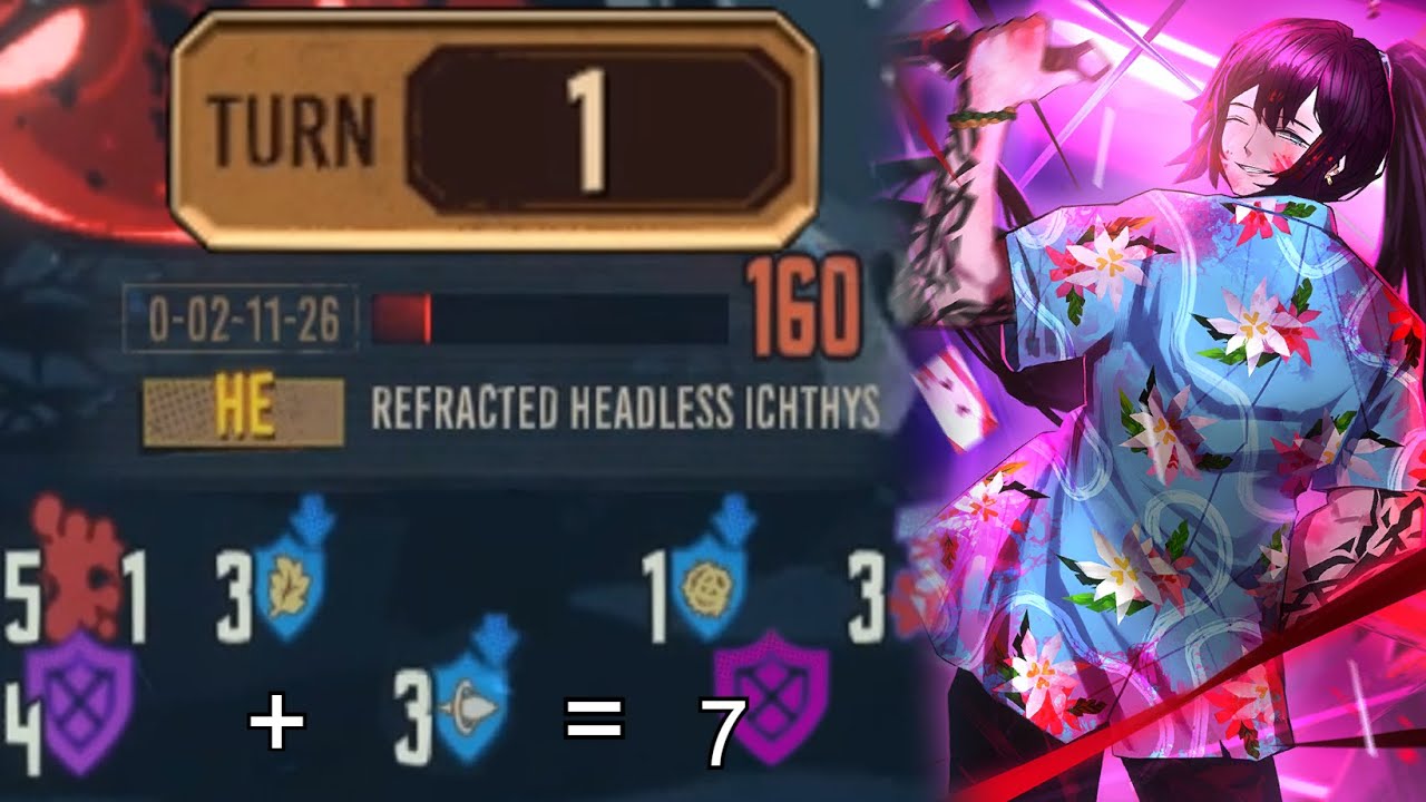 [Limbus Company] Refraction Railway: Headless Ichthys (1 turn) - YouTube