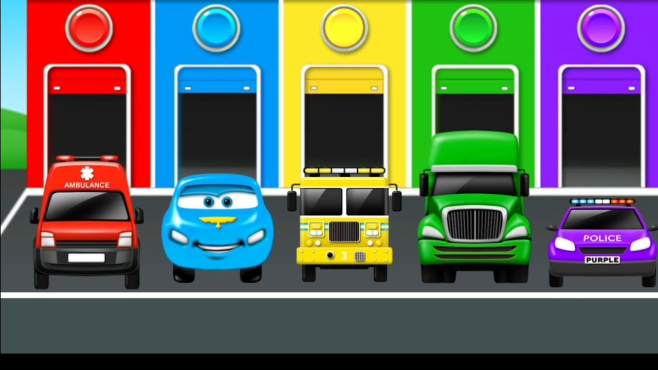 colors for children learn with street vehicles-color for kids to learn ...