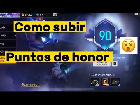 Cómo SUBIR PUNTOS DE HONOR FREE FIRE [FACIL Y RÁPIDO] 2022 - YouTube