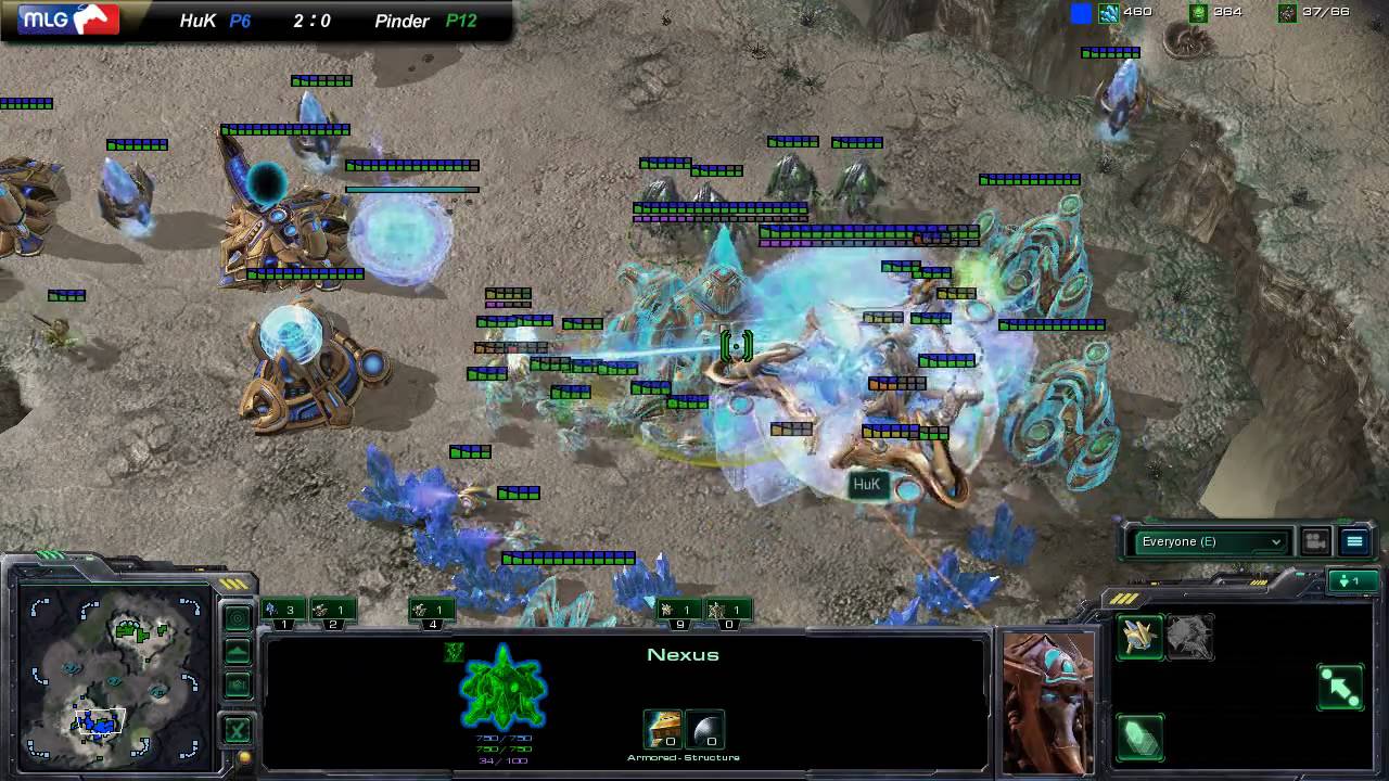 HD MLG Starcraft 2 HuK vs. Pinder 3 - YouTube