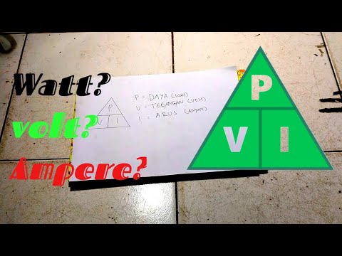 cara menghitung Watt,volt,ampere dengan rumus segitiga listrik - YouTube