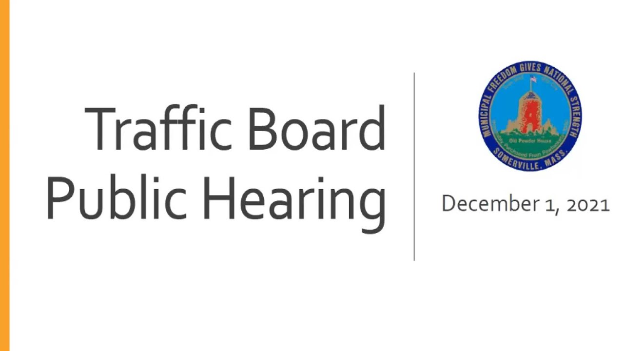 Traffic Board Public Hearing 12/1/21 - YouTube