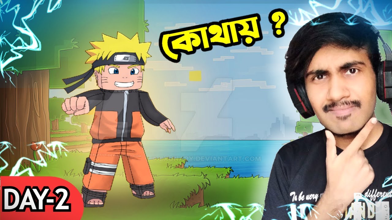 Naruto in Minecraft | 9 Tail Minecraft Monster | Day 2 | Ris Plays - YouTube