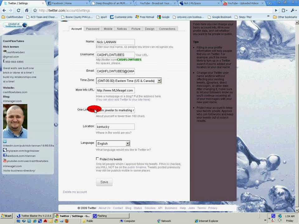 How to Fill out your Profile on Twitter - YouTube