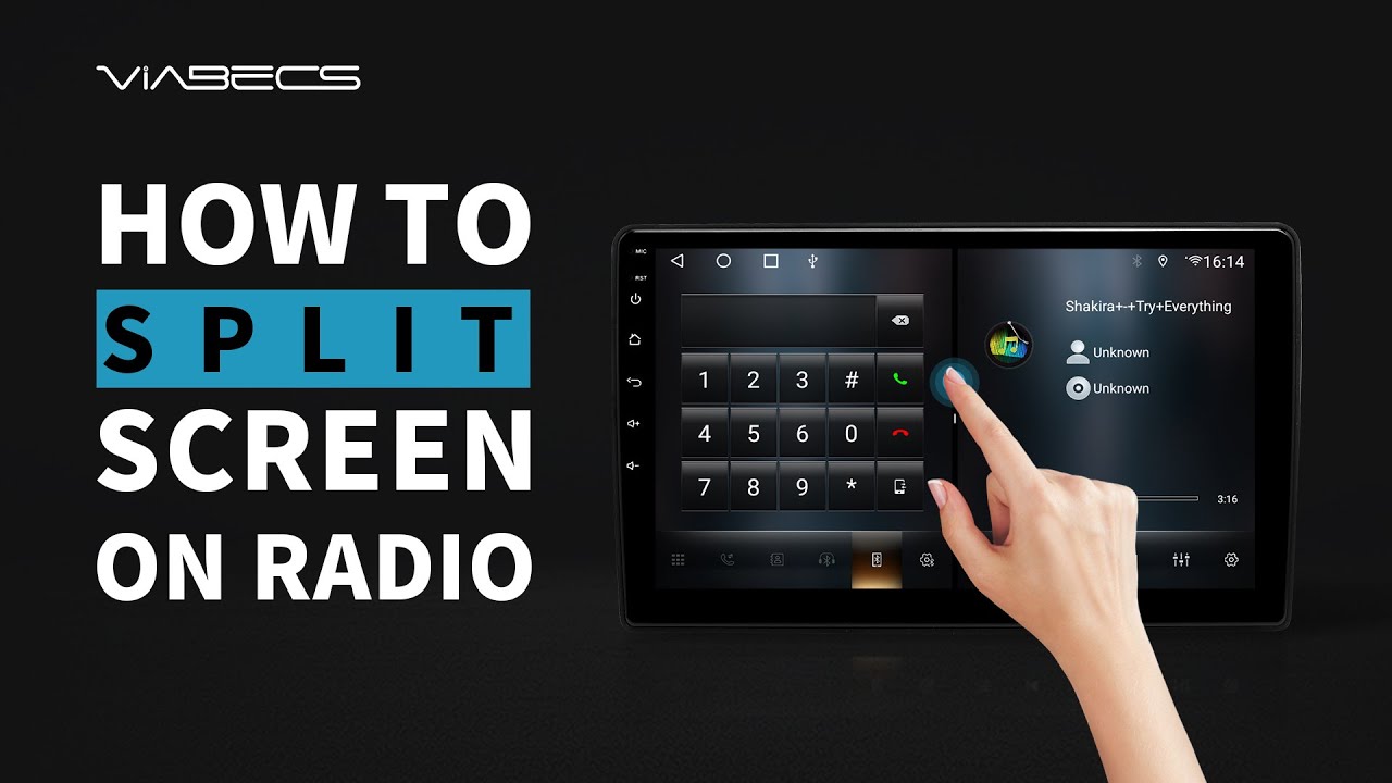 How to Split Screen on ViaBecs TS10 Android Car Radio - YouTube
