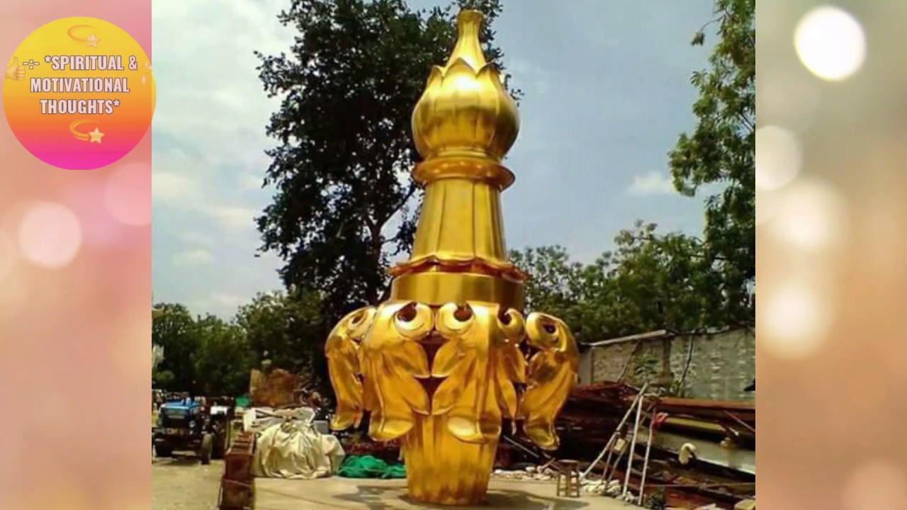 Soami ji Maharaj samadh golden dom kalash setup Soami bagh Agra ...