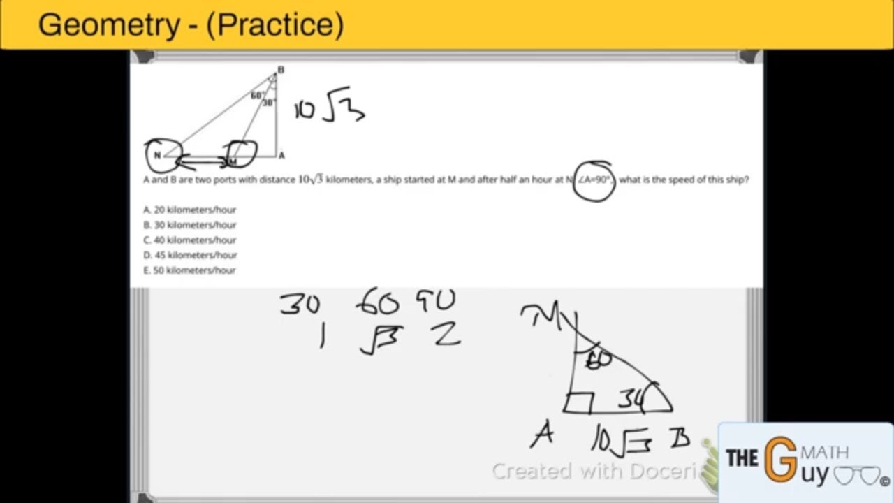 Geometry. Triangles [Practice] - Crash Course GMAT #11 - YouTube