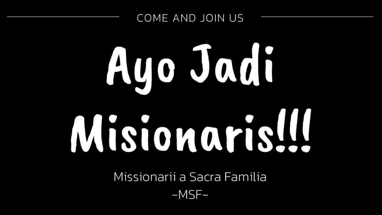 Biara Bethlehem - Formasi Awal MSF - YouTube