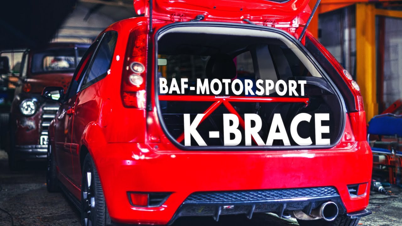Fiesta ST150 - BAF Motorsport K-Brace Install - YouTube