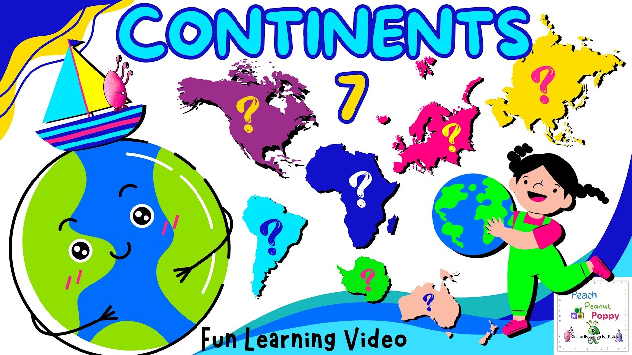 Continents Of The World | Continent Names For Kids Vocabulary ...