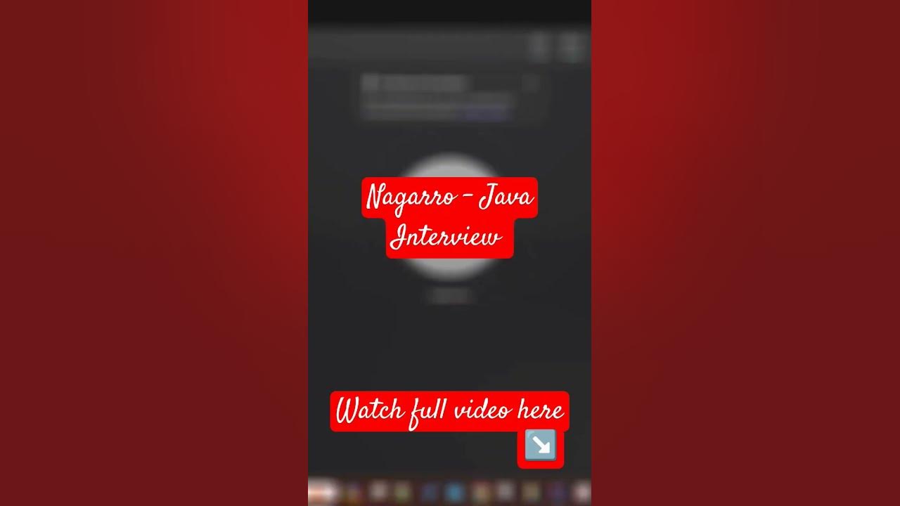 Nagarro - Java Interview #javainterviewquestions #javacodinginterview #nagarrointerview - YouTube