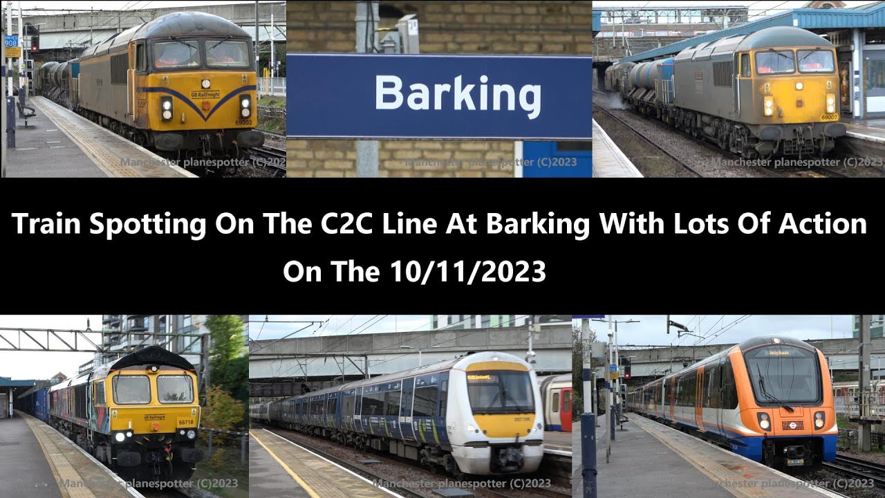(4K) Train Spotting On The C2C Line At Barking With Lots Of Action On ...