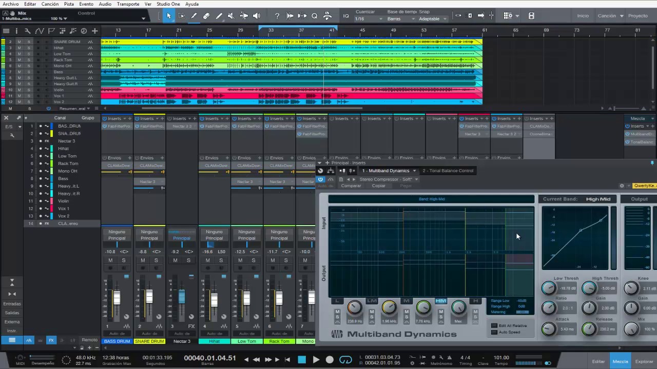 #2 Opción del Balance Tonal en Studio One 4 - NIVELES - YouTube