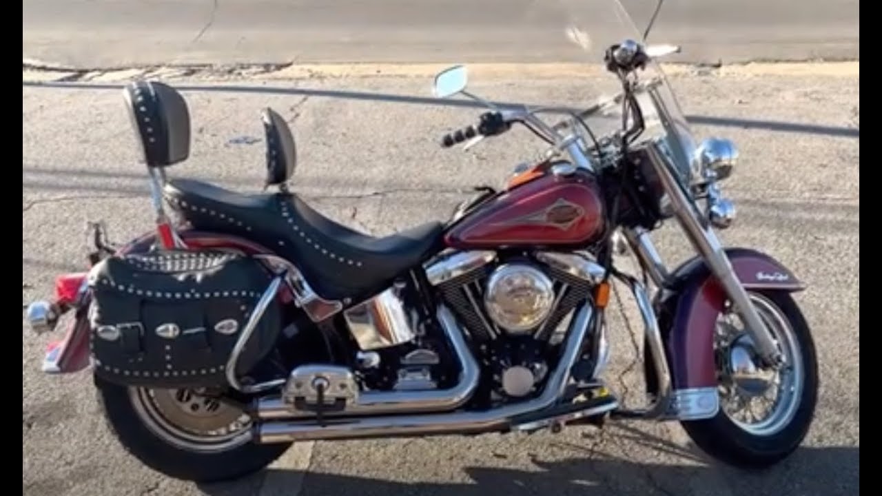 1996 EVO Heritage Softail - YouTube