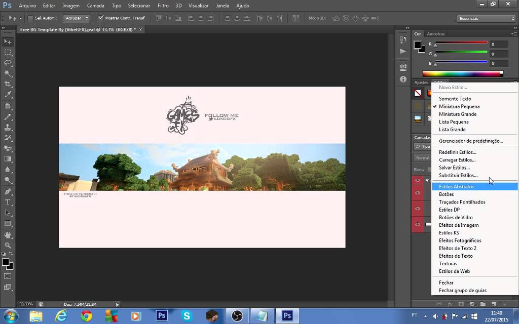 Tutorial: Como fazer banner de minecraft - YouTube