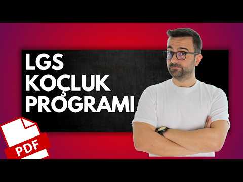 Seviyene Özel Çalışma Programı | LGS Koçluk | PDF📕