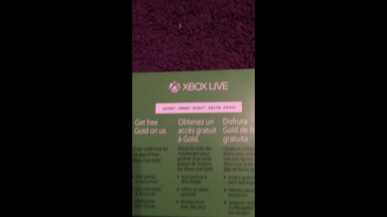 FREE XBOX LIVE 2017*updated* - YouTube