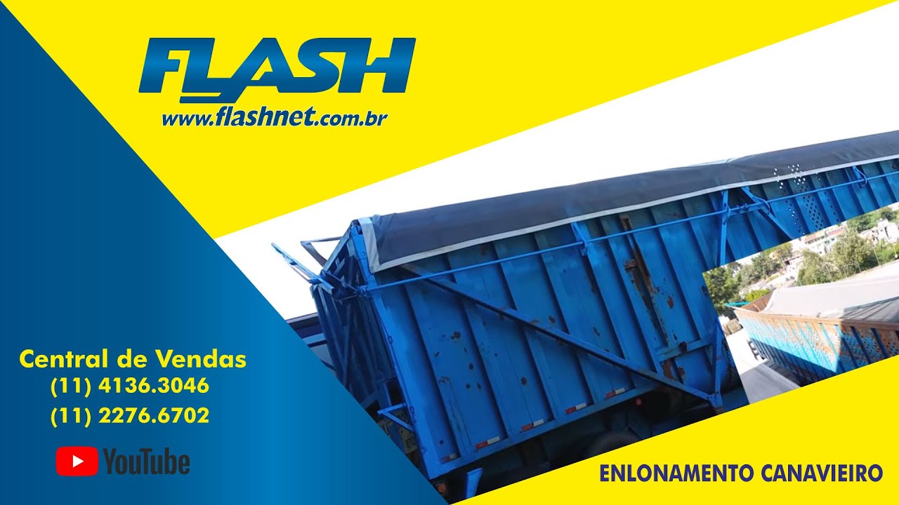 Enlona FLASH - Enlonamento Canavieiro - FLASH SISTEMAS - YouTube