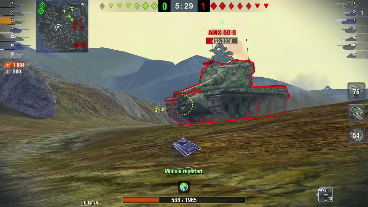 World of Tanks Blitz Gameplay - STB-1 - YouTube