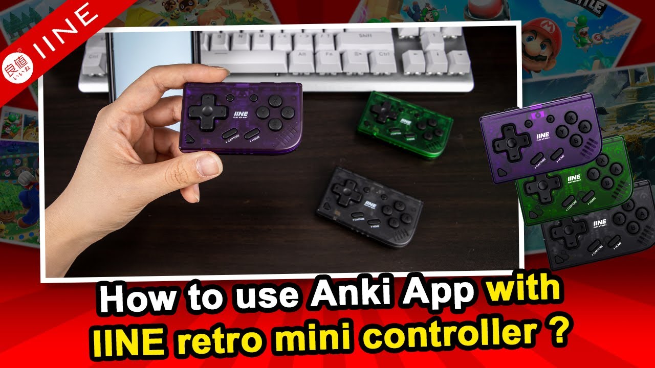 How to use Anki App with IINE retro mini controller? 📚🎮 - YouTube