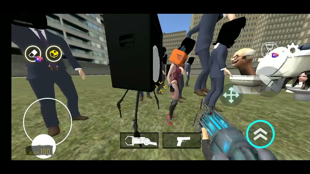 i try fake gmod i repawn skibidi toilet army and army camera man ...