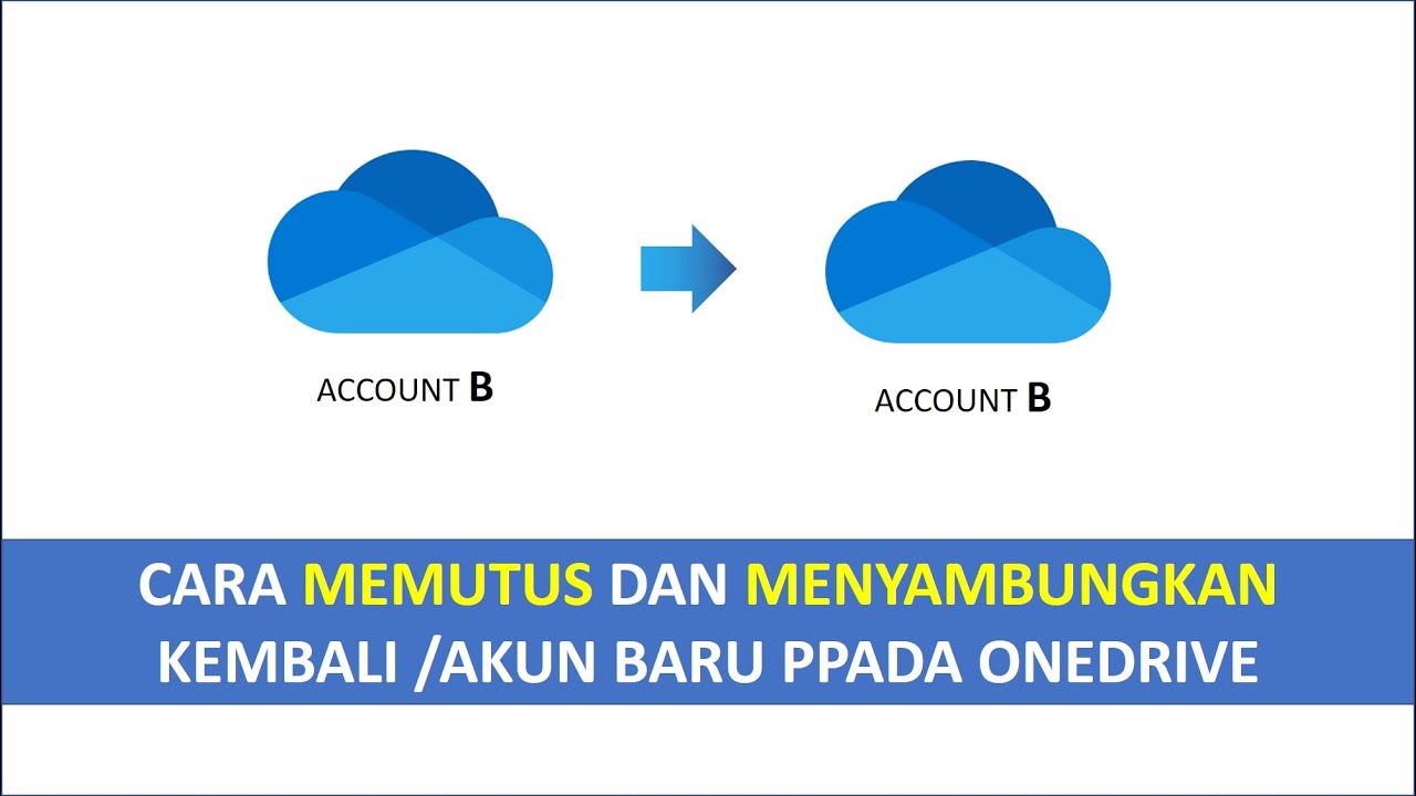 Cara Mengganti Akun Onedrive - YouTube