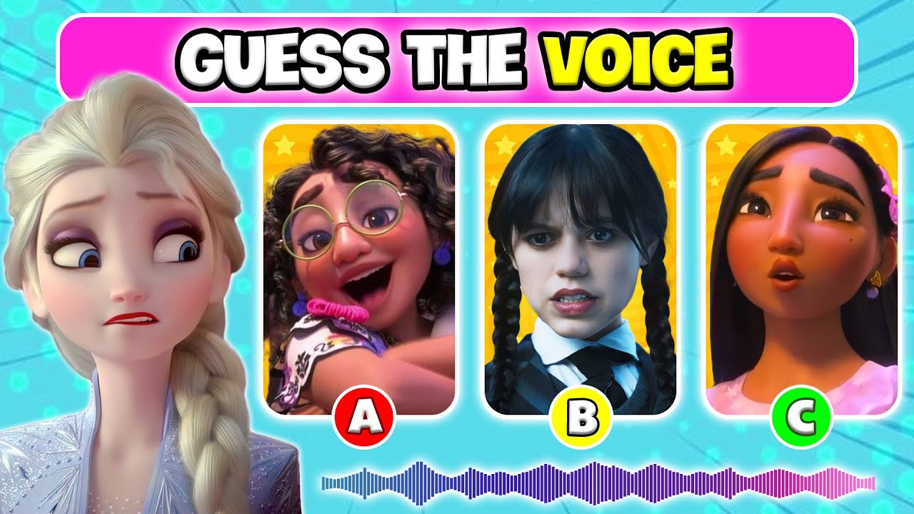 Can You Guess The Disney Voice? Guess The Character Of Encanto, Frozen ...