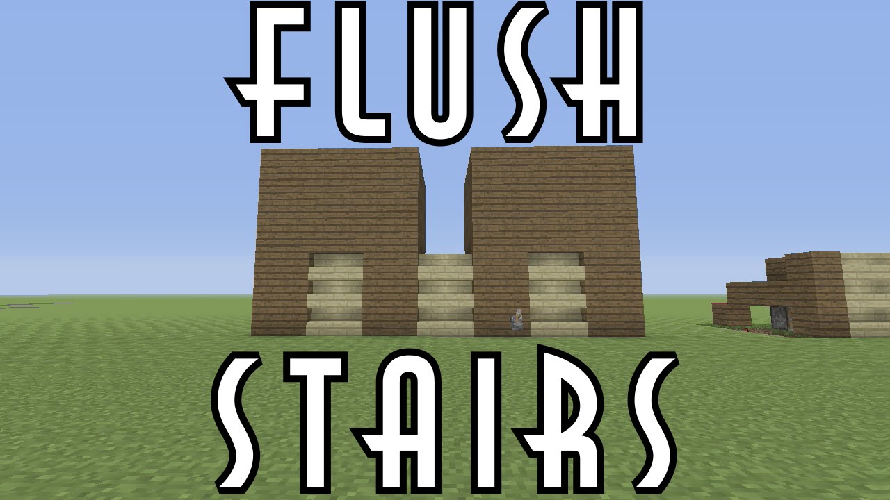 Minecraft Tutorial | Flush Stairs - YouTube