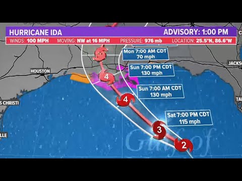 Hurricane Ida update: Forecast cone, spaghetti models, storm surge ...