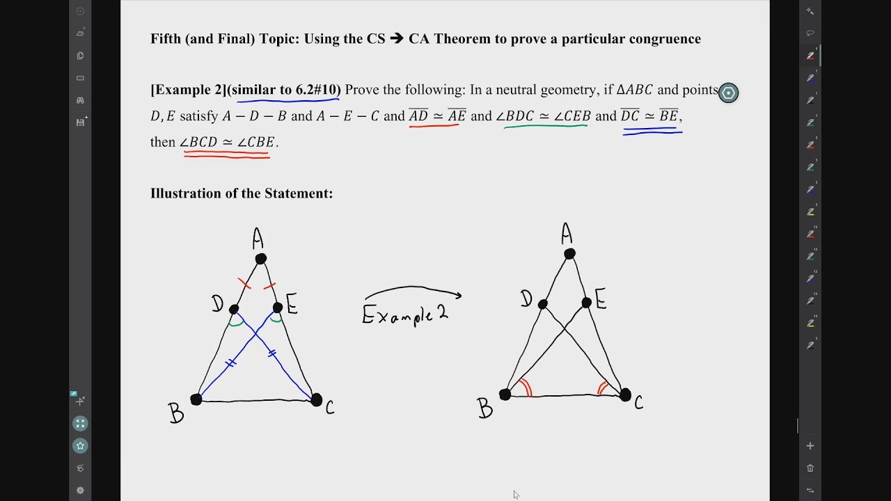 Video 6.1b: Models of Neutral Geometry, The Isosceles Triangle Theorem ...