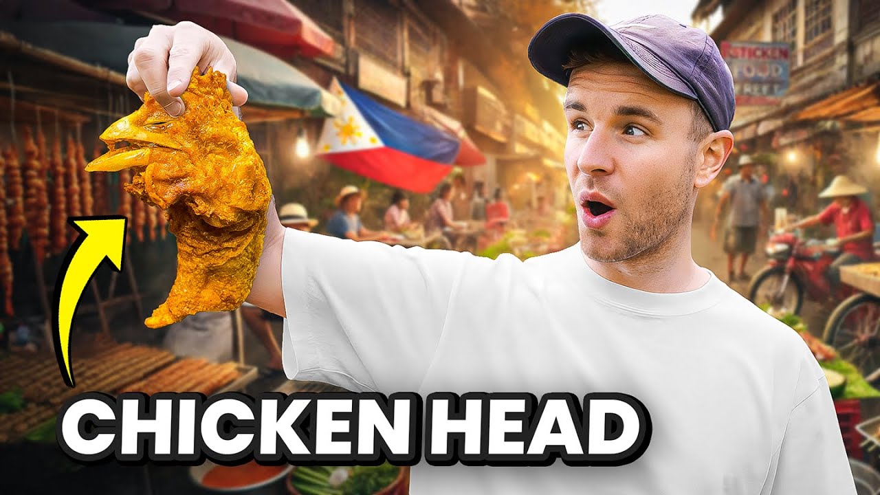 Eating Chicken Head in the Philippines 🇵🇭 - YouTube