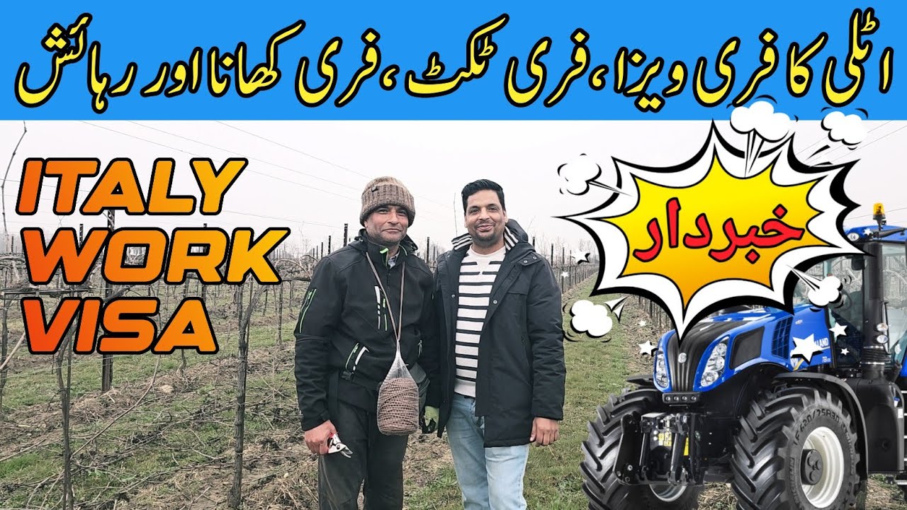 Italy immigration open free visa free ticket free food and accomodation ...