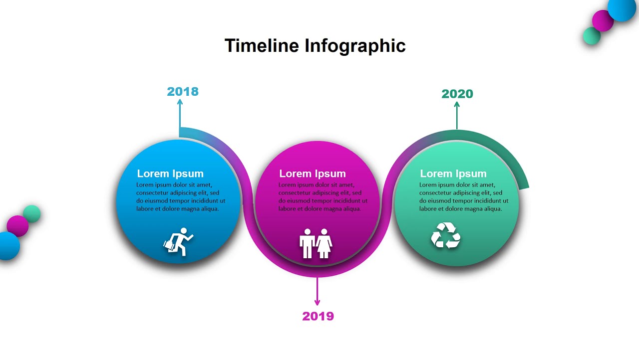 PowerPoint Tutorial - animated timeline Infographic slide - YouTube