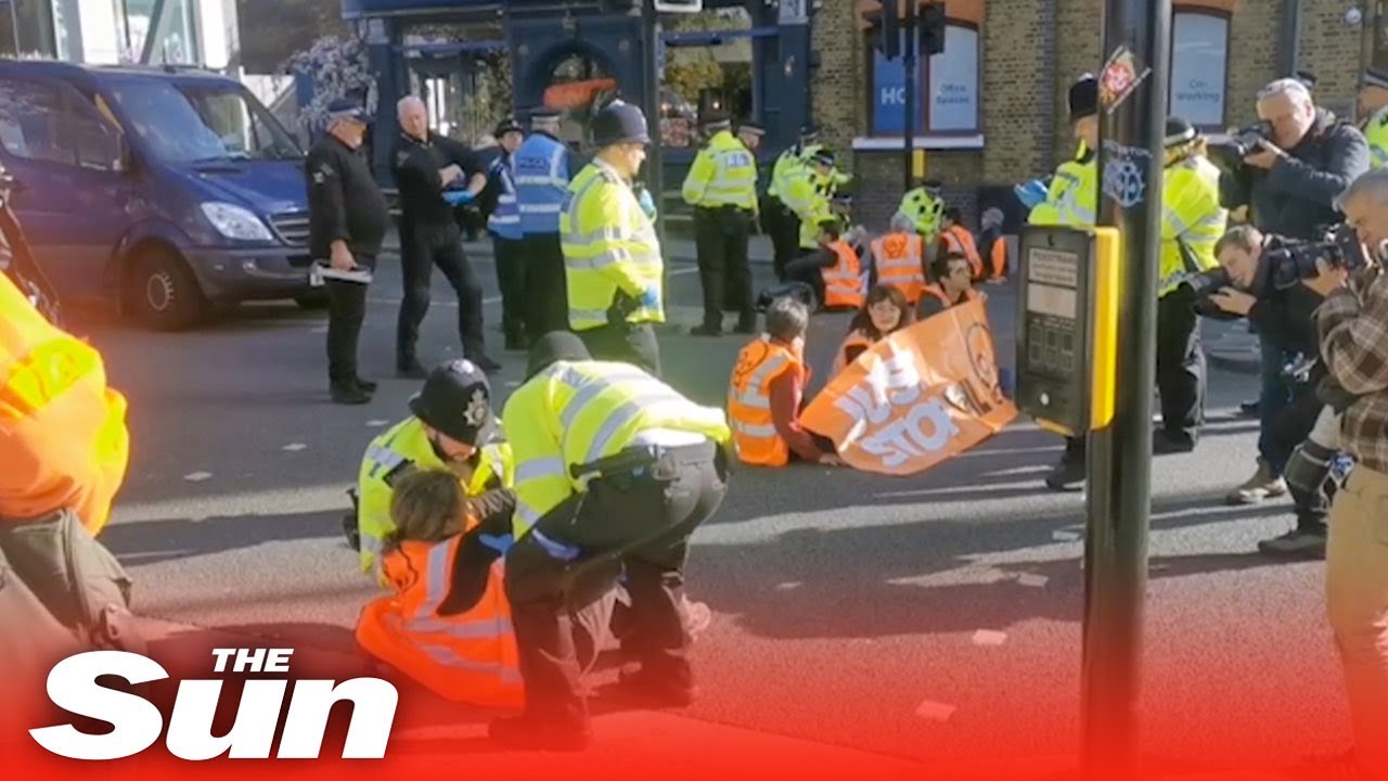 Police remove 'Just Stop Oil' protesters blocking traffic near ...