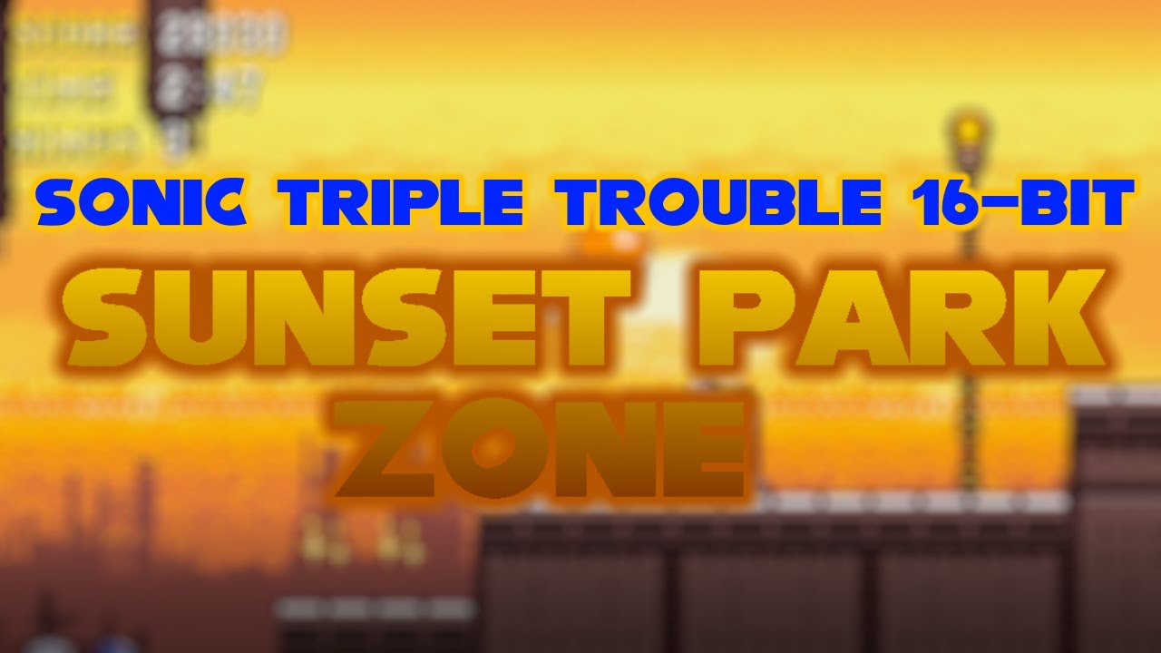 Sonic Triple Trouble 16-Bit - Part 2 - Sunset Park Zone - YouTube