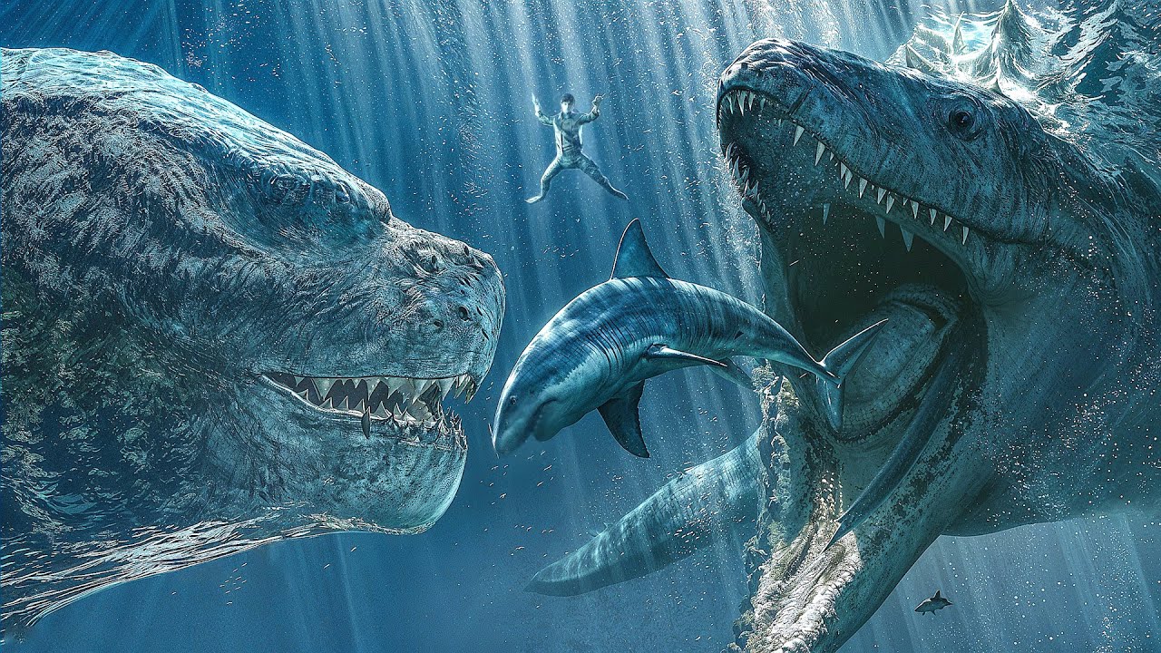 Godzilla vs Megalodon vs Mosasaurus Battles by Dazzling Divine - YouTube