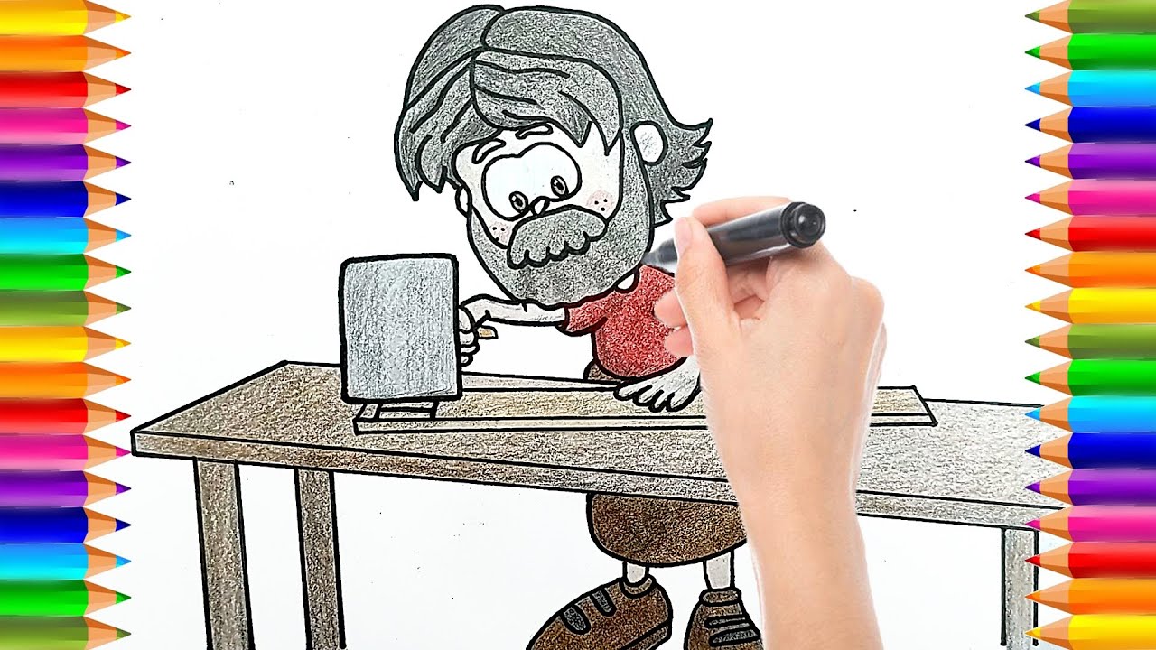 Cómo dibujar y colorear a Noé | Biper y sus amigos - YouTube